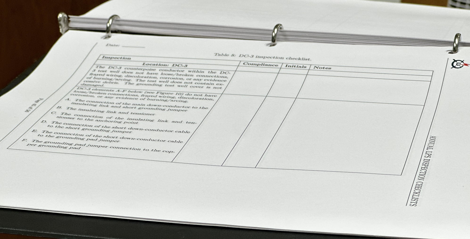 Lightning Maintenance and Inspection Plan | Protection Plans